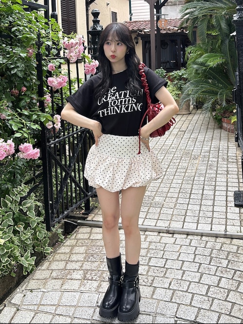 りなてぃ｜GRLのTシャツ/カットソーを使ったコーディネート - WEAR