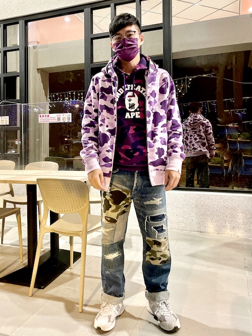 REDER｜A BATHING APEの牛仔褲を使ったコーディネート - WEAR