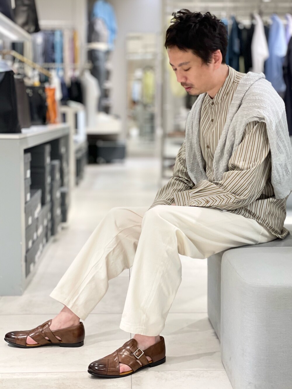 OMI(ABAHOUSE INTERNATIONAL Co. 本社スタッフ)｜ABAHOUSEのカーディガン/ボレロを使ったコーディネート ...