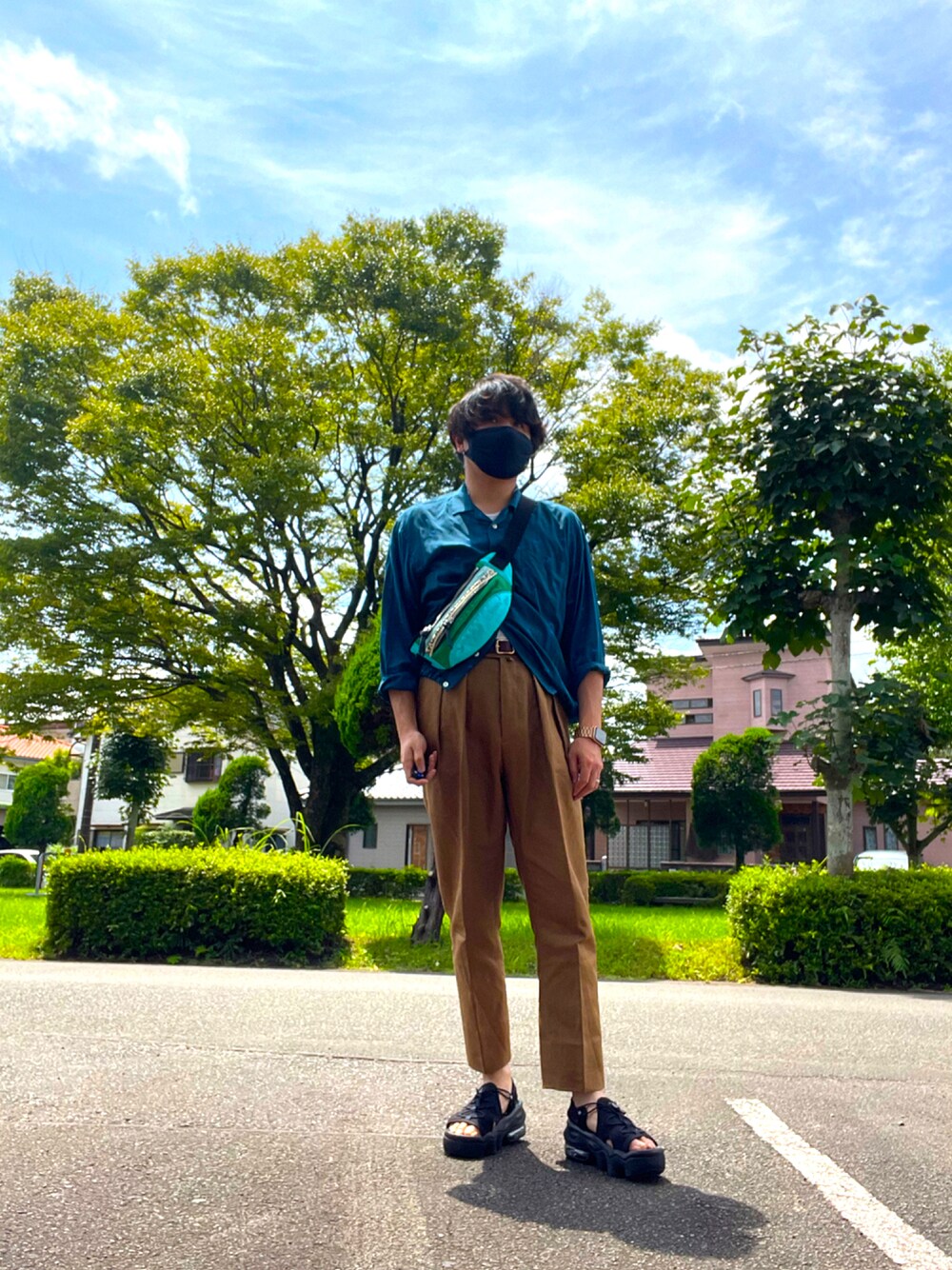 ray.lightmellow.DJ｜NIKEのサンダルを使ったコーディネート - WEAR