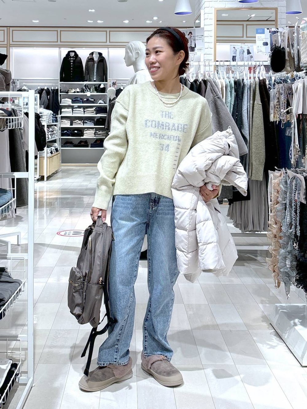 MiCA(GLOBAL WORK イオンレイクタウン)｜GLOBAL WORKのダウンジャケット/コートを使ったコーディネート - WEAR