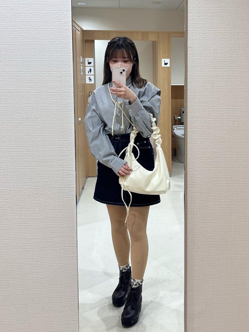 chi｜GRLのデニムスカートを使ったコーディネート - WEAR