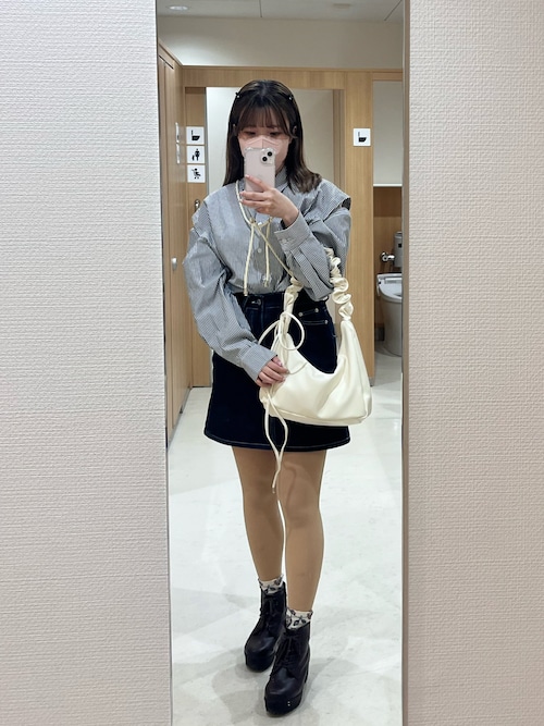 chi｜GRLのデニムスカートを使ったコーディネート - WEAR