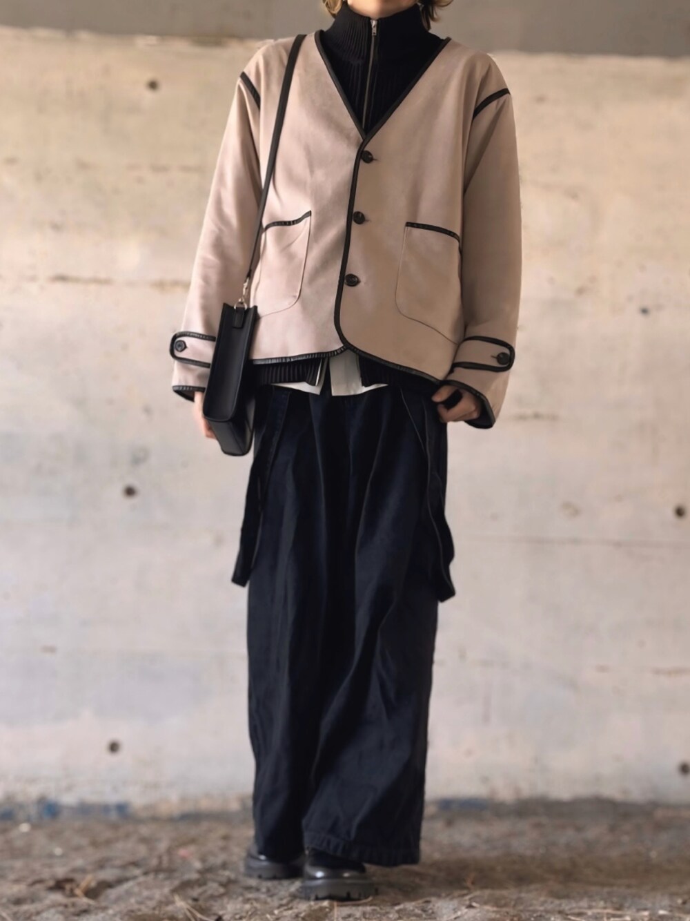 umi｜epnokのノーカラージャケットを使ったコーディネート - WEAR