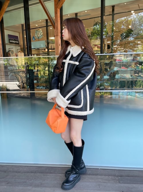 Juno（WEGO STAFF）｜WEGOのムートンコートを使ったコーディネート - WEAR