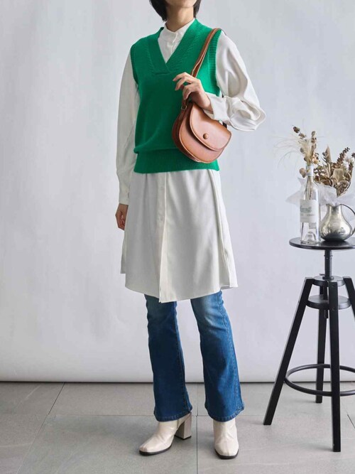 setup7_women（SETUP7）｜MAISON BREEZEのショルダーバッグを使ったコーディネート - WEAR