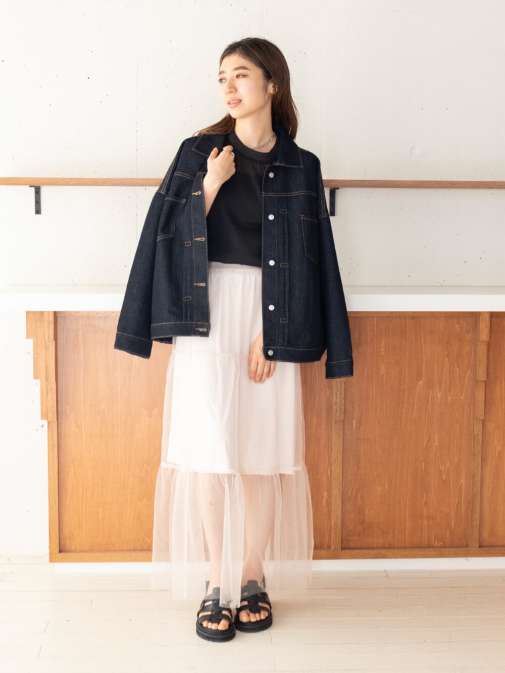 setup7_women(SETUP7)｜MAISON CLUBのデニムジャケットを使ったコーディネート - WEAR