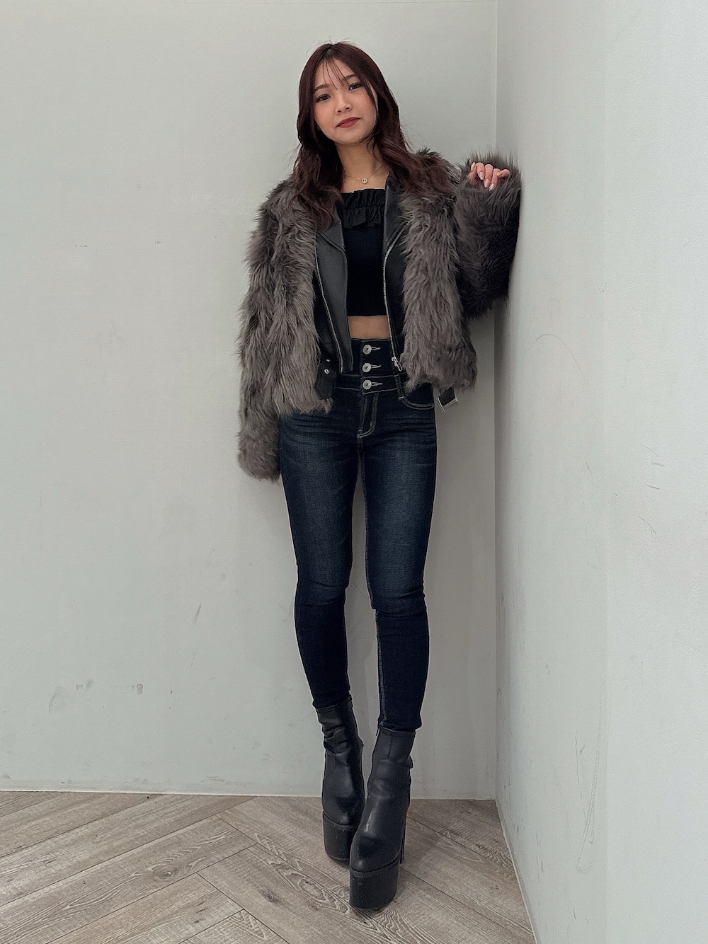 arisa(GYDA)｜GYDAのライダースジャケットを使ったコーディネート - WEAR