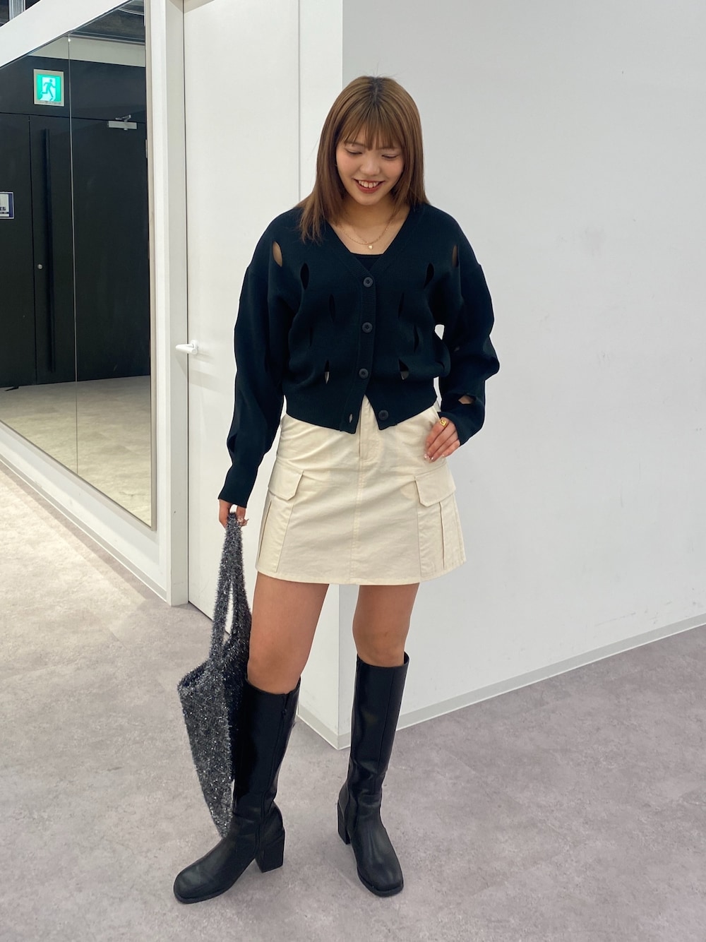 RINKA(FREE'S MART新宿ルミネエスト)｜FREE'S MARTのカーディガン/ボレロを使ったコーディネート - WEAR