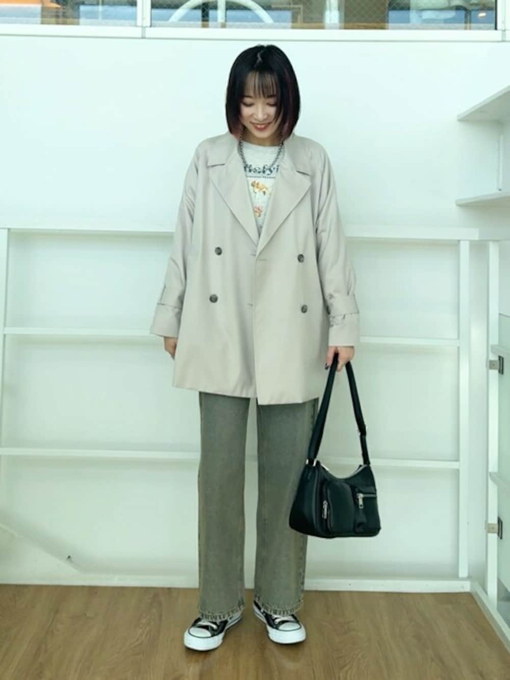 chika(SHOO・LA・RUE)｜DRESKIPのトレンチコートを使ったコーディネート - WEAR