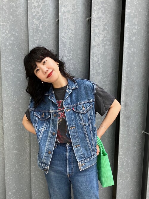 Risa｜Levi'sのベストを使ったコーディネート - WEAR