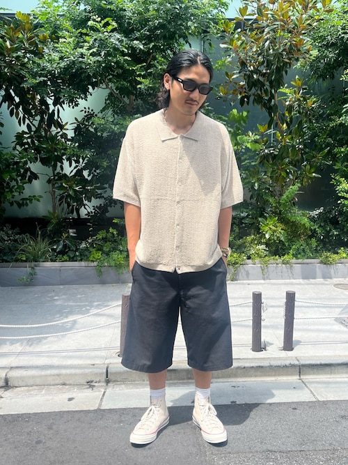 WHITELAND/ホワイトランド/KNIT S/S SHIRT（シャツ/ブラウス