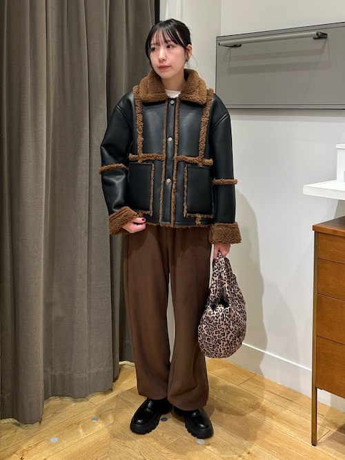 セール】FAUX MOUTON 2WAY JACKET（その他アウター）｜ROSE BUD