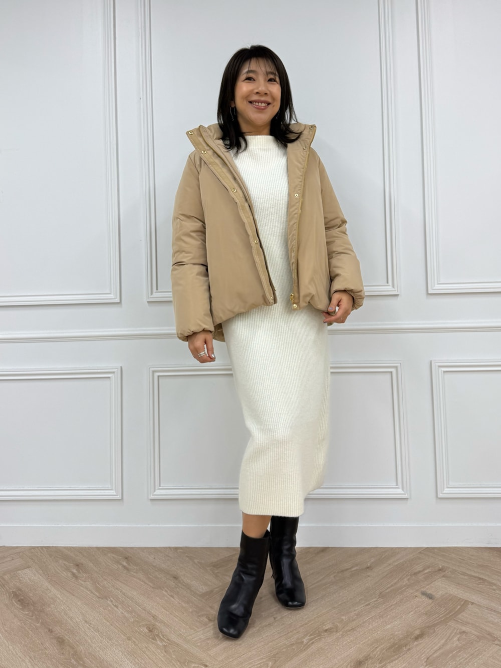 しおり(FLANDRE ONLINE STORE)｜INEDのワンピースを使ったコーディネート - WEAR