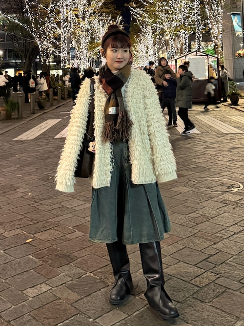 rin.｜TINA：JOJUNのマフラーを使ったコーディネート - WEAR