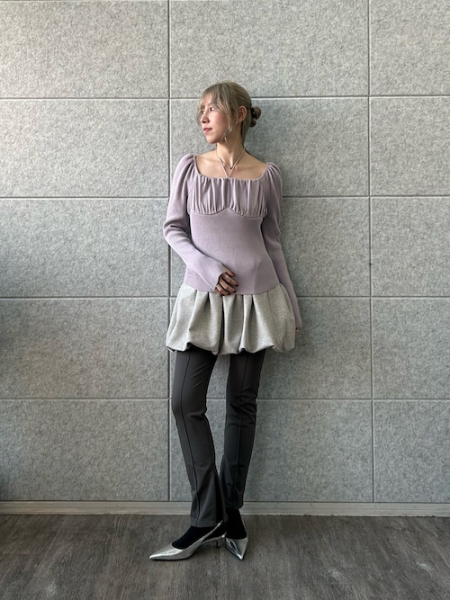 セール】tweed balloon mini skirt（スカート）｜CODE A（コードエー