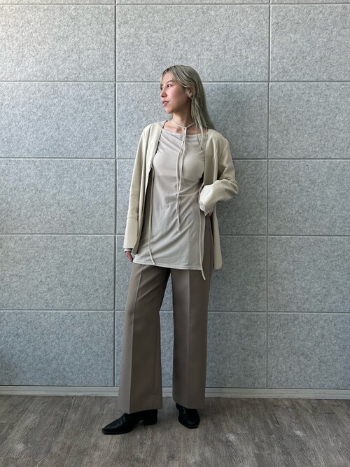abe （CODE A）(CODE A)｜CODE Aのノーカラージャケットを使ったコーディネート - WEAR
