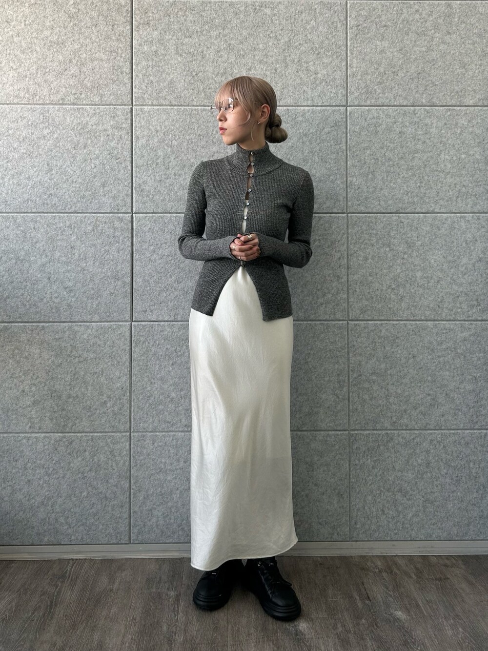 abe （CODE A）(CODE A)｜JINSのメガネを使ったコーディネート - WEAR