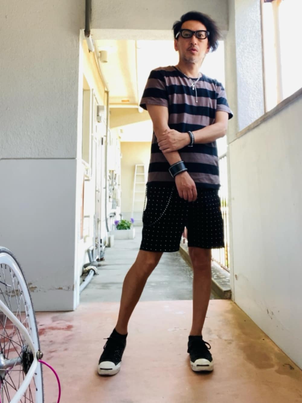 GOODMAN®️｜EFFECTORのメガネを使ったコーディネート - WEAR