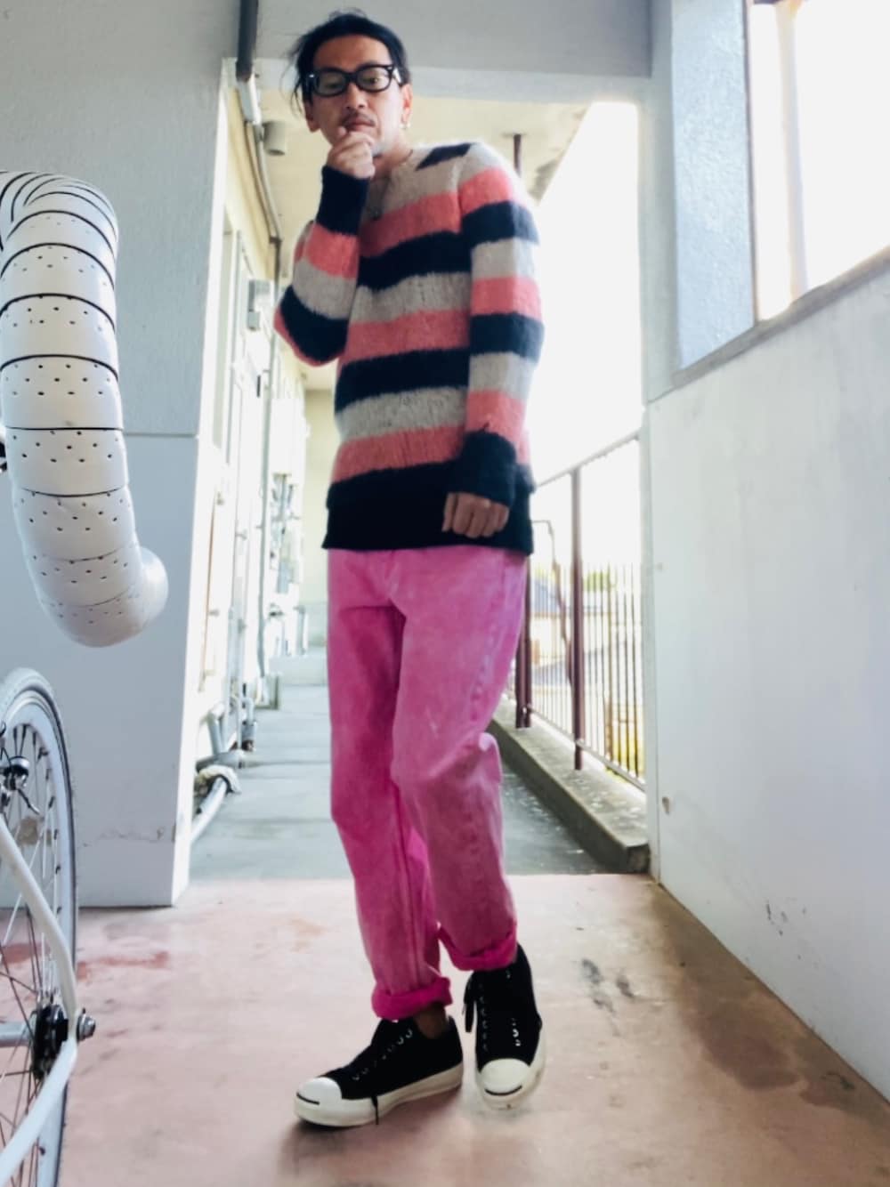 GOODMAN®️｜EFFECTORのメガネを使ったコーディネート - WEAR