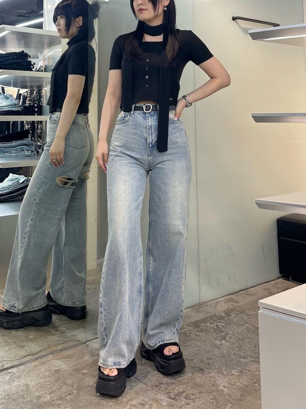 丸山幾世子(EMODA)｜EMODAのTシャツ/カットソーを使ったコーディネート - WEAR