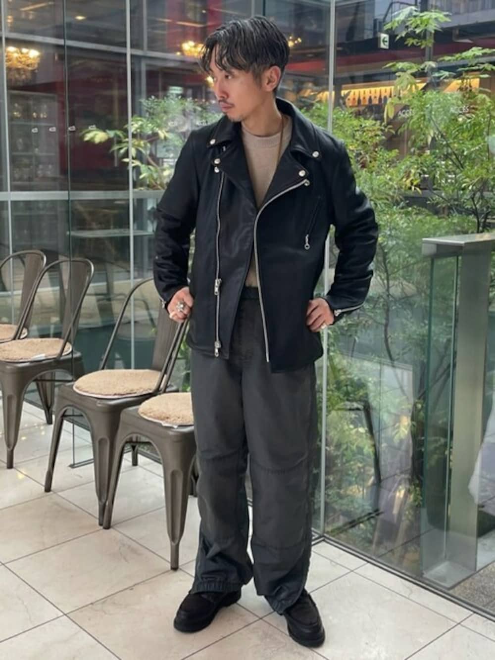 ジャーナルスタンダード メンズ(JOURNAL STANDARD 本社)｜JAMES GROSEのライダースジャケットを使ったコーディネート ...