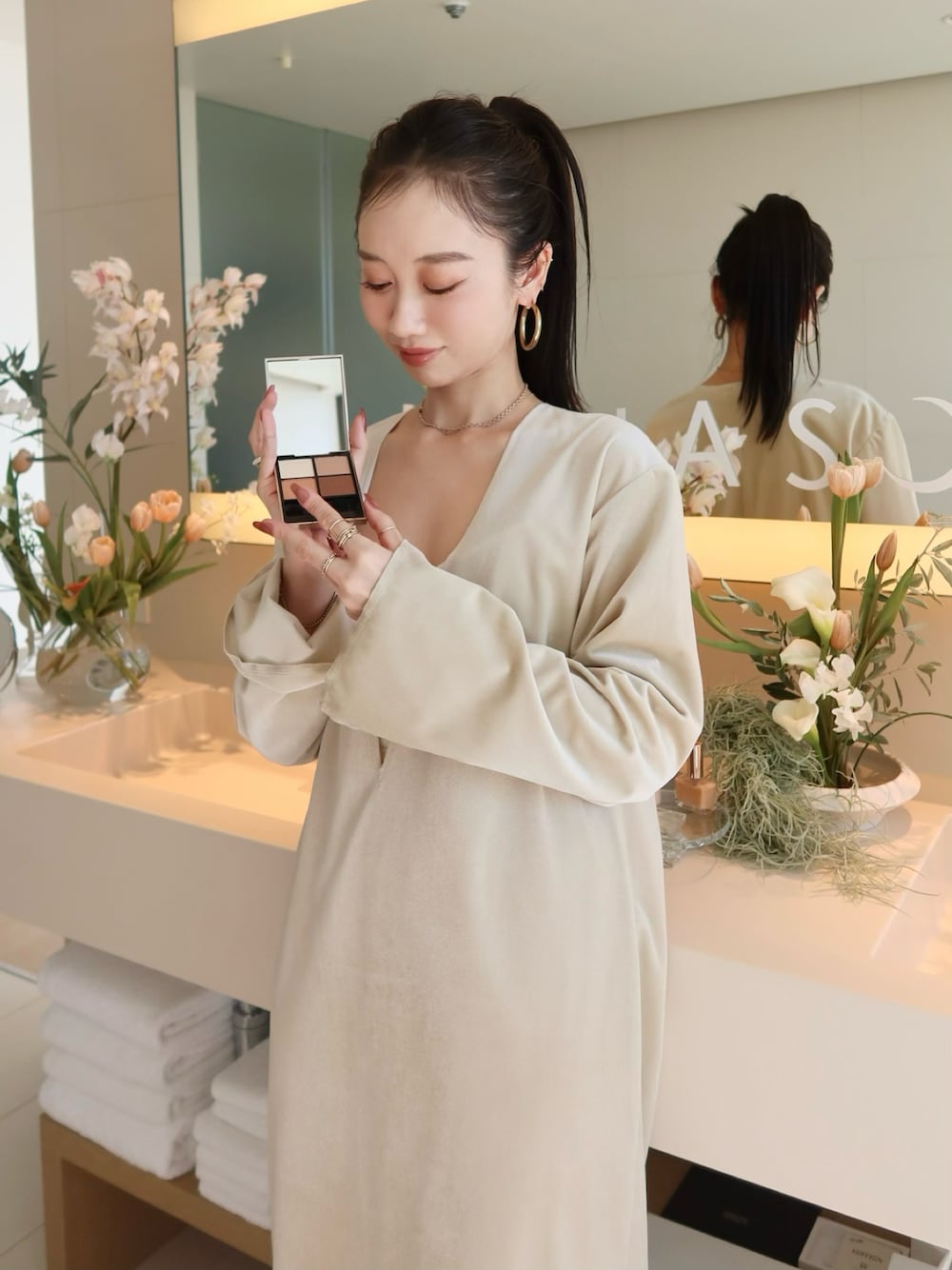 TOMOKA(LA PEAU DE GEM/led.tokyo/ooju/uneven)｜LA PEAU DE GEMのワンピースを使ったコーディネート - WEAR