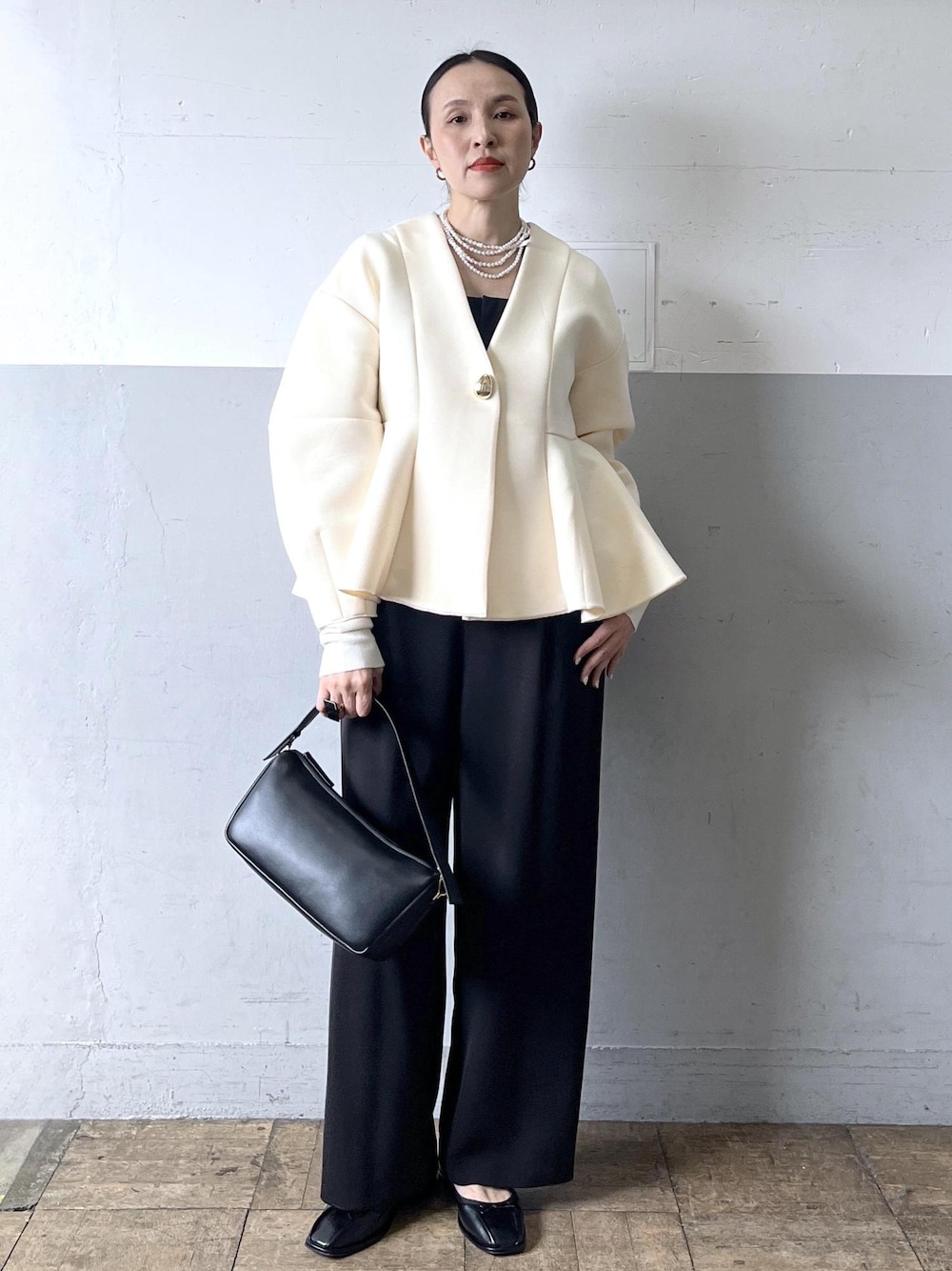 カワバタ(ADAM ET ROPE' 藤井大丸)｜ADAM ET ROPE'のカーディガン/ボレロを使ったコーディネート - WEAR