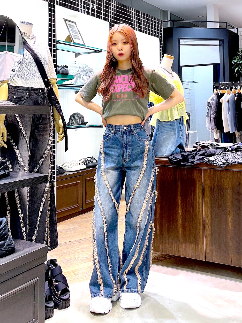 naachan(PAGEBOY岡山さんすて店)｜PAGEBOYのデニムパンツを使ったコーディネート - WEAR