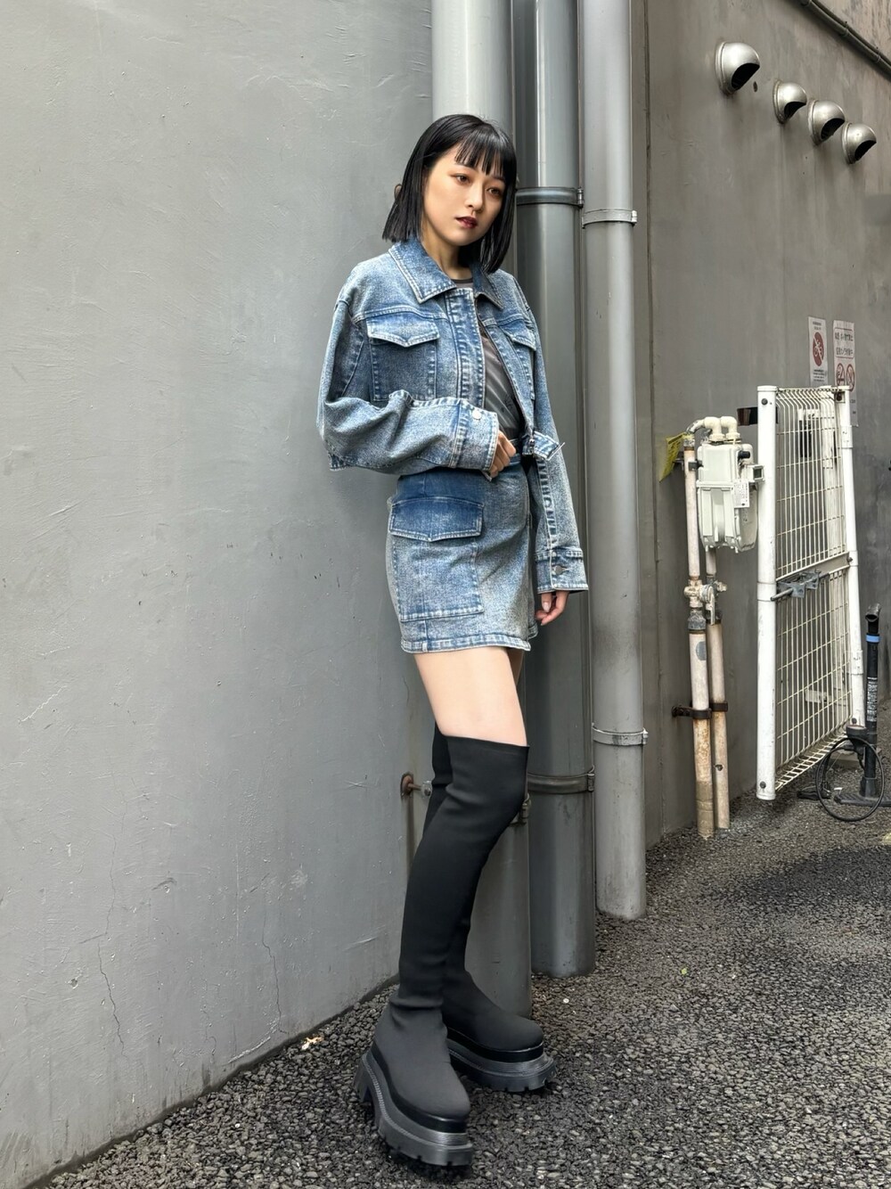 瀬川咲月(MURUA)｜MURUAのデニムジャケットを使ったコーディネート - WEAR