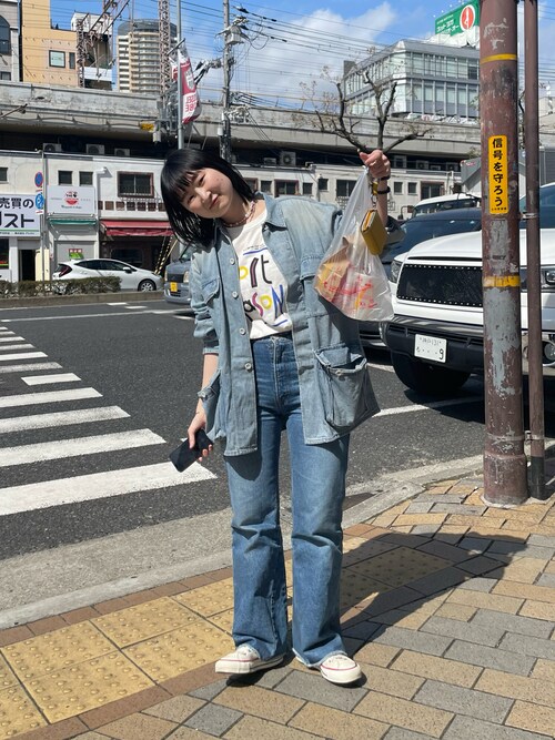 shitomi(mystic)｜mysticのデニムパンツを使ったコーディネート - WEAR