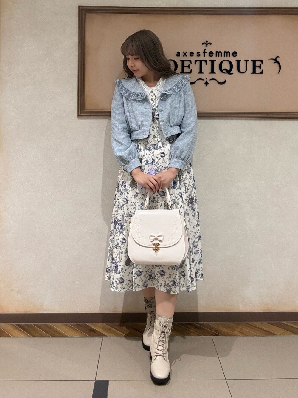 kanae(axes femme POETIQUE 京都ポルタ店)｜axes femme POETIQUEのブルゾンを使ったコーディネート - WEAR