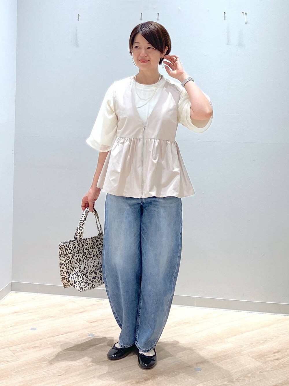 miino(GLOBAL WORK ららぽーと沼津)｜GLOBAL WORKのバレエシューズを使ったコーディネート - WEAR