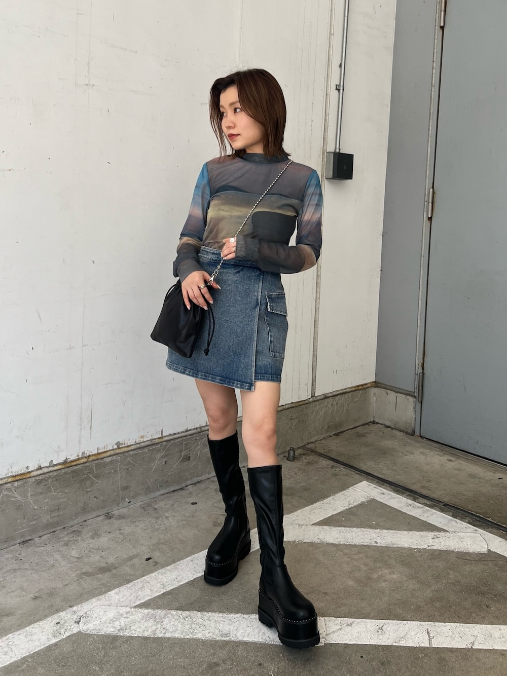 石黒芹奈(MURUA)｜MURUAのTシャツ/カットソーを使ったコーディネート - WEAR