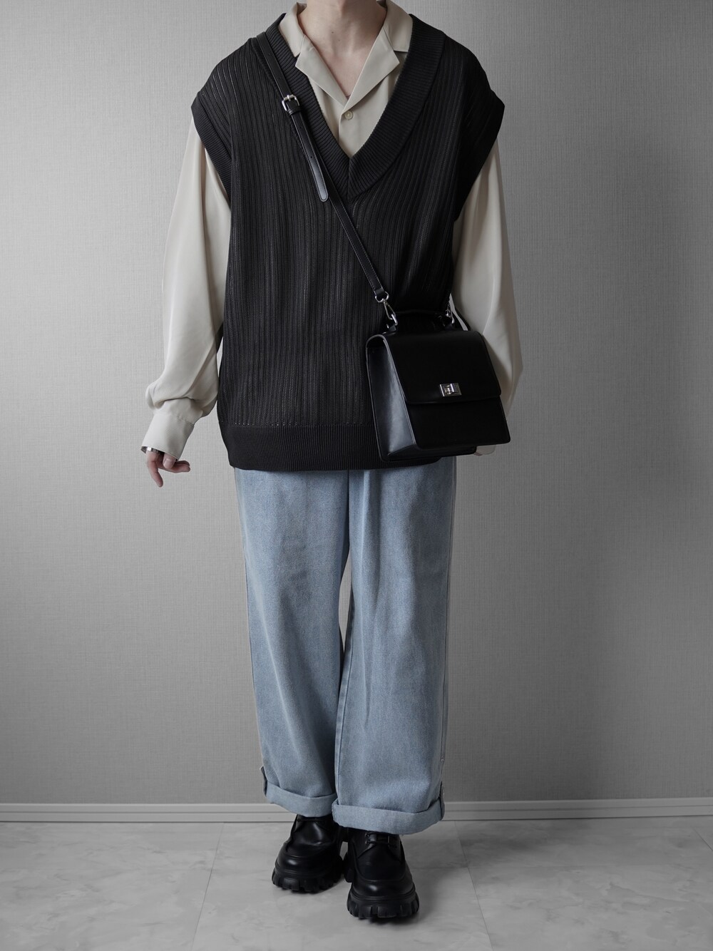 翔【低身長コーデ】｜eftyusのデニムパンツを使ったコーディネート - WEAR