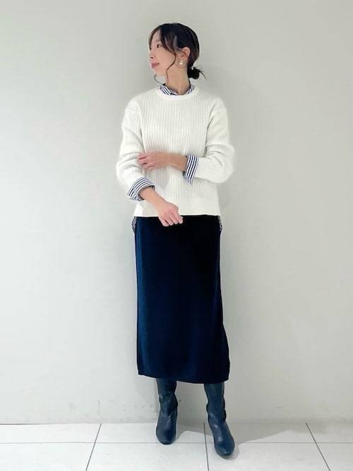 INDIVI（インディヴィ） ブーツ 「新作ブーツ！」ストレッチミドル丈