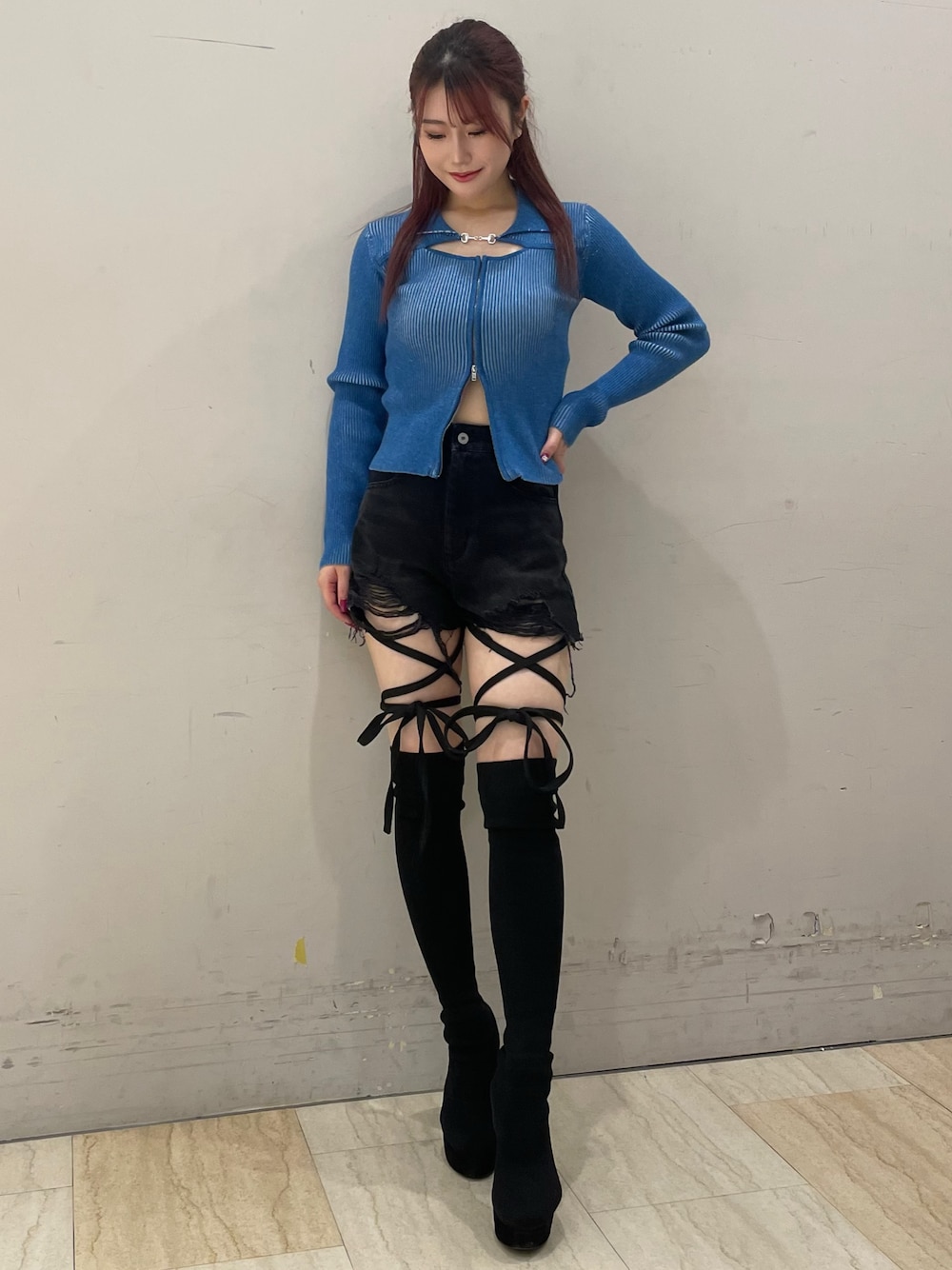 kaori(SPIRALGIRL 仙台PARCO店)｜SPIRALGIRLのニット/セーターを使ったコーディネート - WEAR