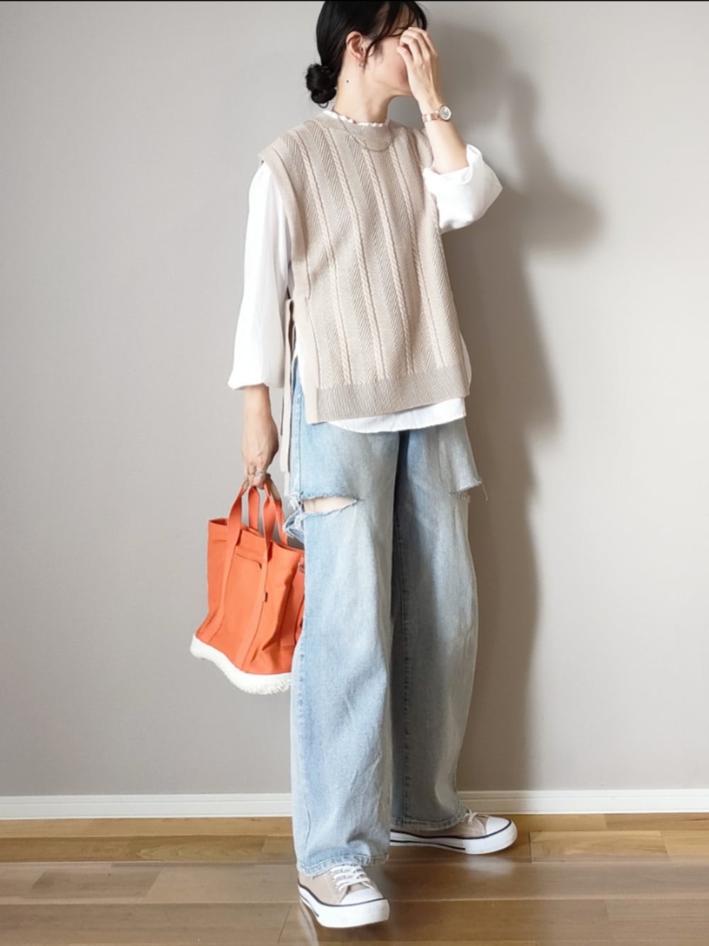 pana｜ikkaのベストを使ったコーディネート - WEAR