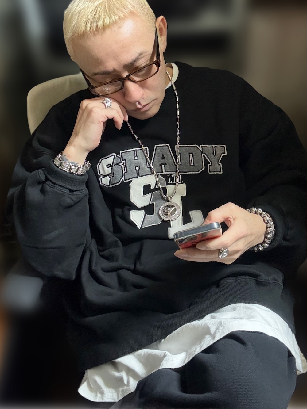 龍一 (The Loveless)®︎｜Shady LTD.のスウェットを使ったコーディネート - WEAR