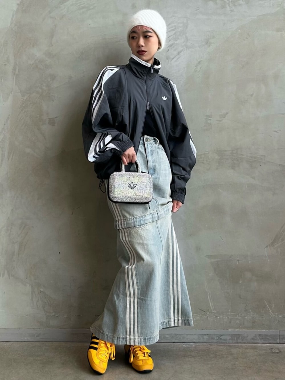 ラインストーン クラッチバッグ、アディレニウム シーズン3 ジップ トラックトップ / Adilenium Season 3 Zip Track Top、 Adilenium シーズン 3 3 ...