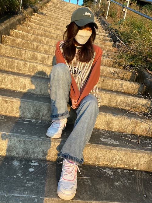 𝑛.｜GRLのデニムパンツを使ったコーディネート - WEAR