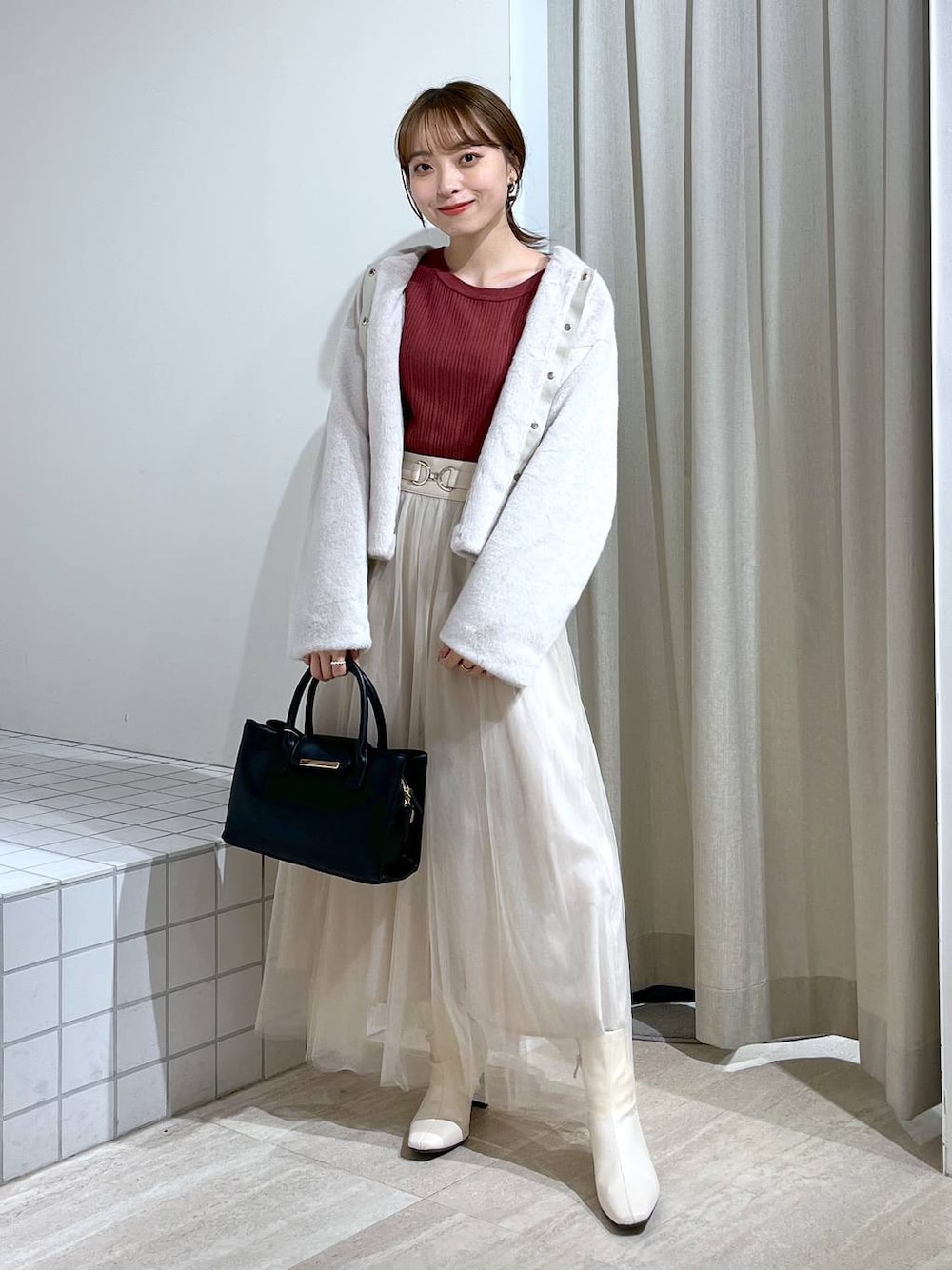 andemiu_miyu(Andemiu ルミネエスト)｜Andemiuのノーカラージャケットを使ったコーディネート - WEAR