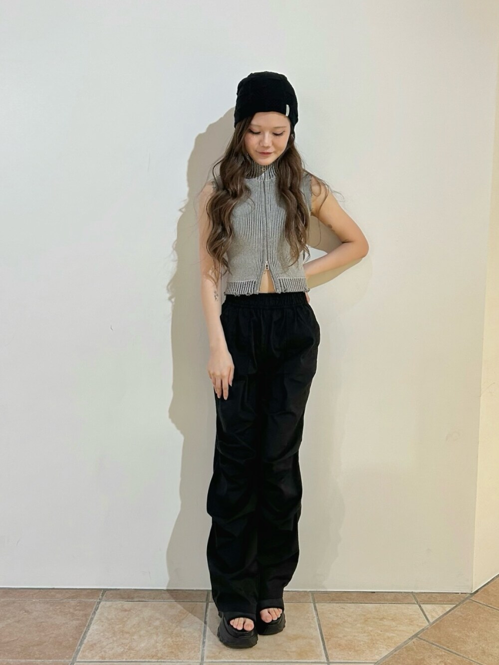 kool(OVERRIDE新潟ビルボードプレイス)｜OVERRIDEのニットキャップ/ビーニーを使ったコーディネート - WEAR