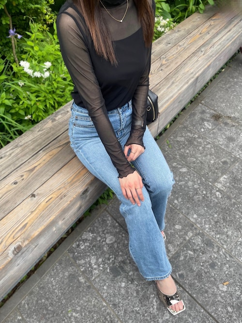 Nuu｜GUのデニムパンツを使ったコーディネート - WEAR