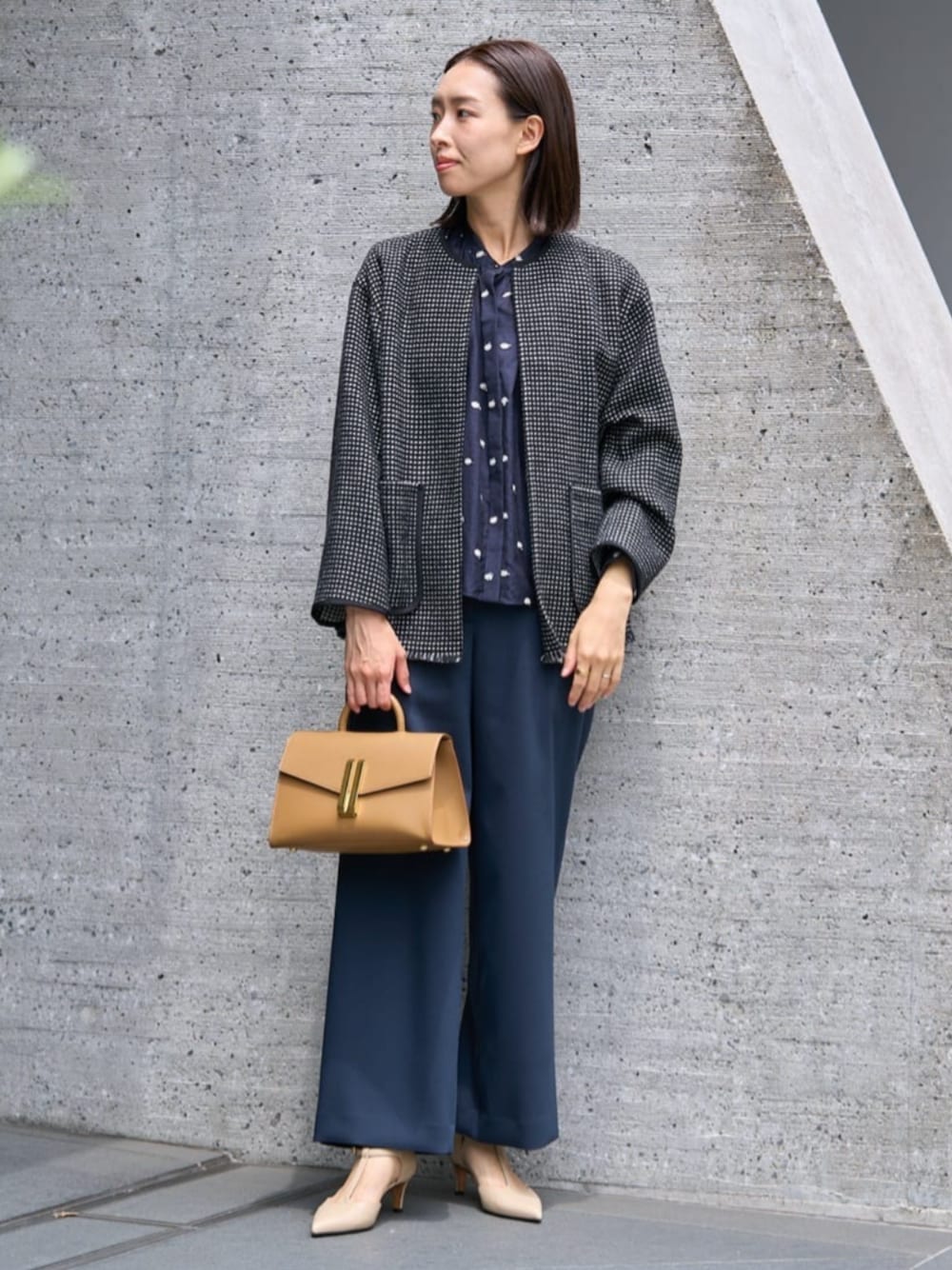 Ishii_TOMORROWLAND(TOMORROWLAND ルミネ北千住店)｜BALLSEYのノーカラージャケットを使ったコーディネート - WEAR