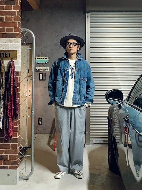 h.s.k.｜FLAG SPORTのデニムジャケットを使ったコーディネート - WEAR