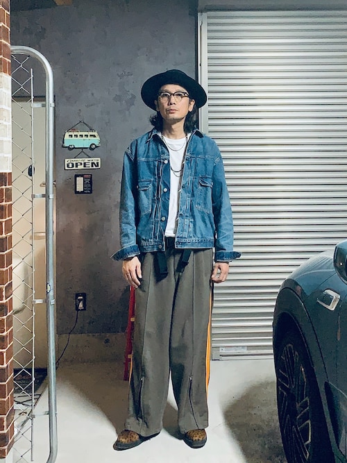 h.s.k.｜FLAG SPORTのデニムジャケットを使ったコーディネート - WEAR