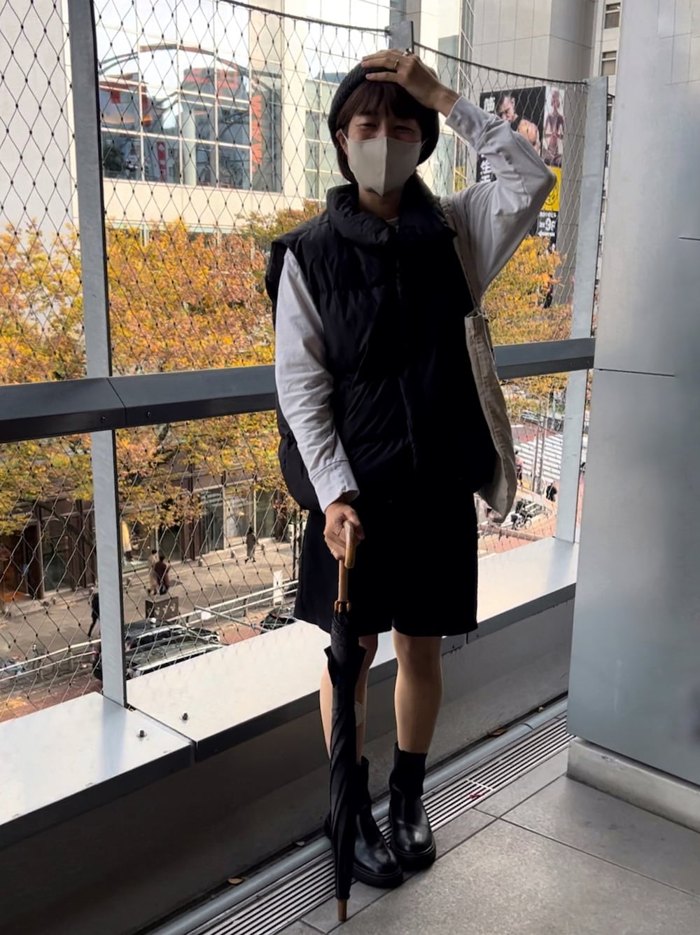 aya（ BIRTHDAY BAR 本部）｜392 plusmの長傘を使ったコーディネート - WEAR