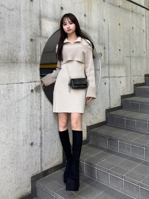 岸本舞華(EMODA)｜EMODAのブーツを使ったコーディネート - WEAR