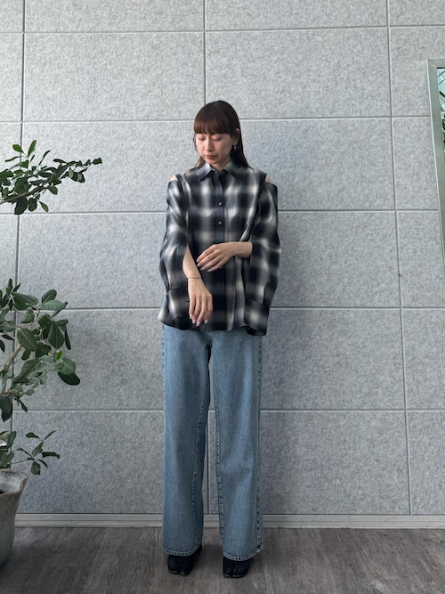 セール】shadow check over shirt（シャツ/ブラウス）｜CODE A（コード